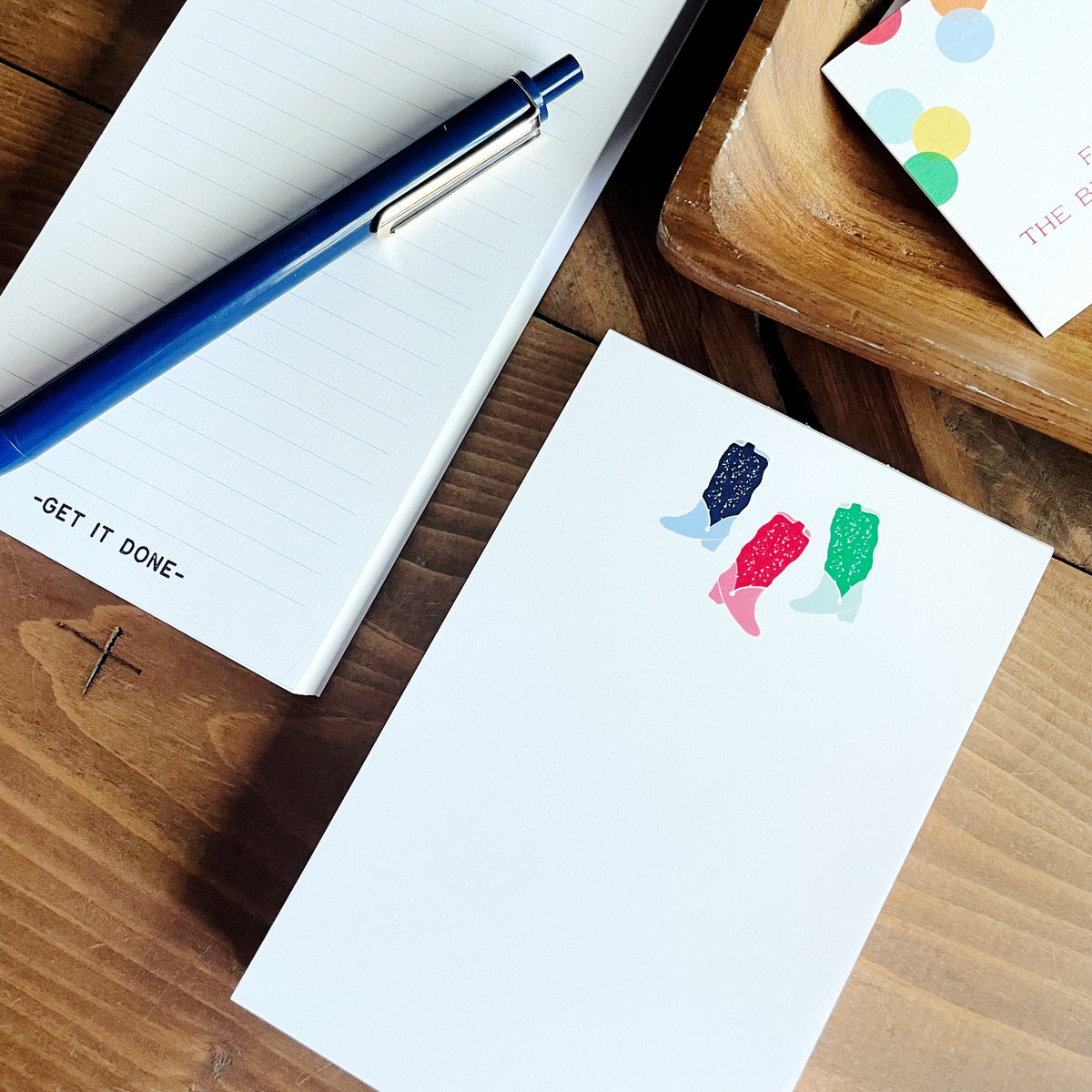 Cowboy Boots Notepad // 100 sheet chubby – Spice Paper Designs