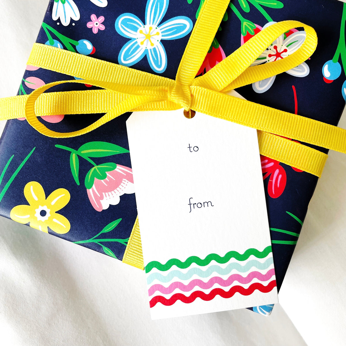 Rainbow Ric Rac Gift Tag Set – Spice Paper Designs