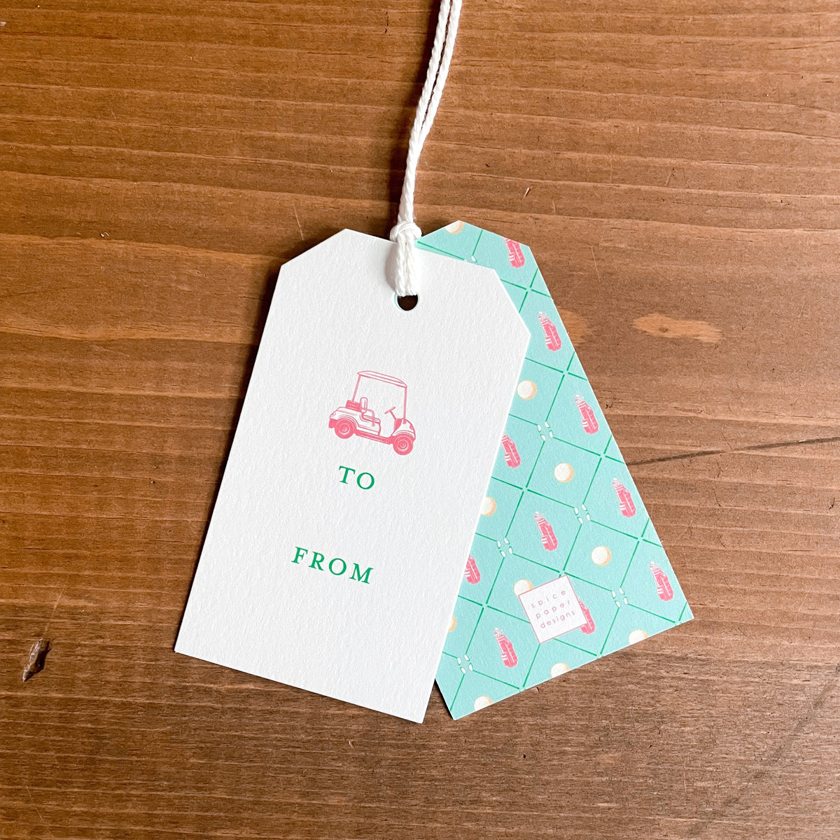 Golf Hang Tag Set | non-personalized – Spice Paper Designs